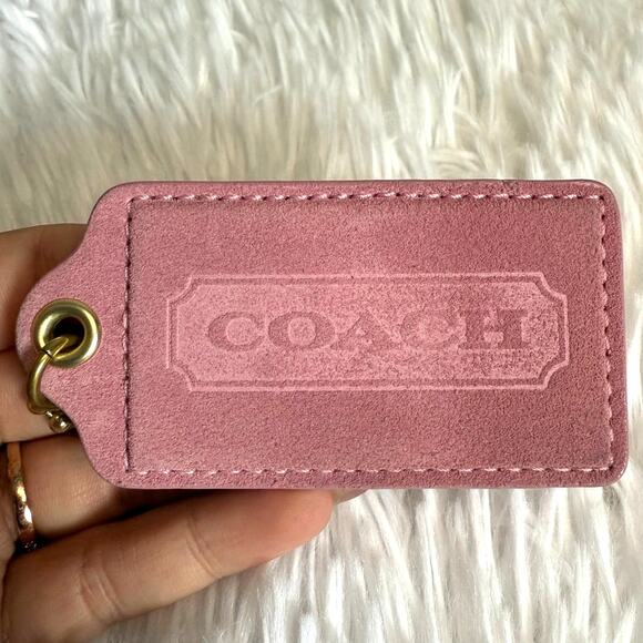 Coach | Bags | 3 Rare Coach Pink Suede Fob Bag Charm Hang Tag Hangtag ...